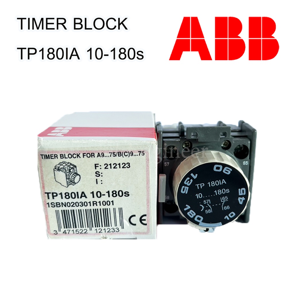 TIMER BLOCK TP180IA 10-180s 1nc 1no Used With ABB Brand Magnetic ...