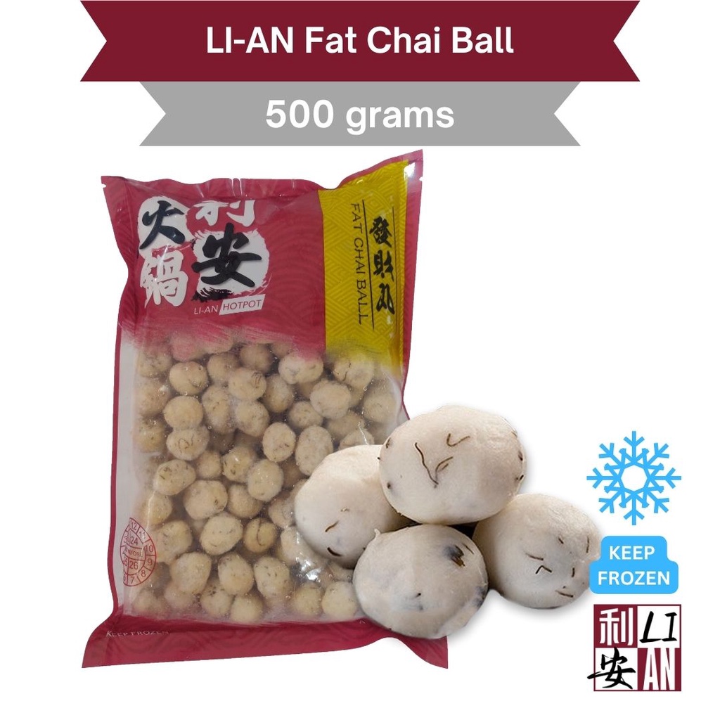 LI-AN Fat Chai Ball 500g for Hotpot Balls Shabu Shabu Misua Soup ...
