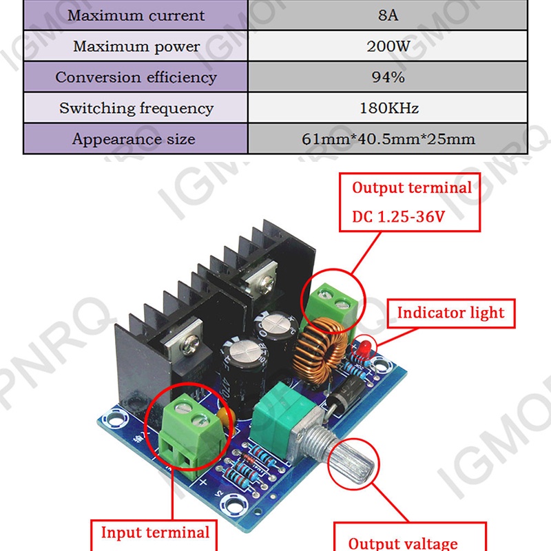 XH-M401 XL4016E1 Voltage Regulator Digital PWM Adjustabl DC-DC Step Down Buck Converter Power ...