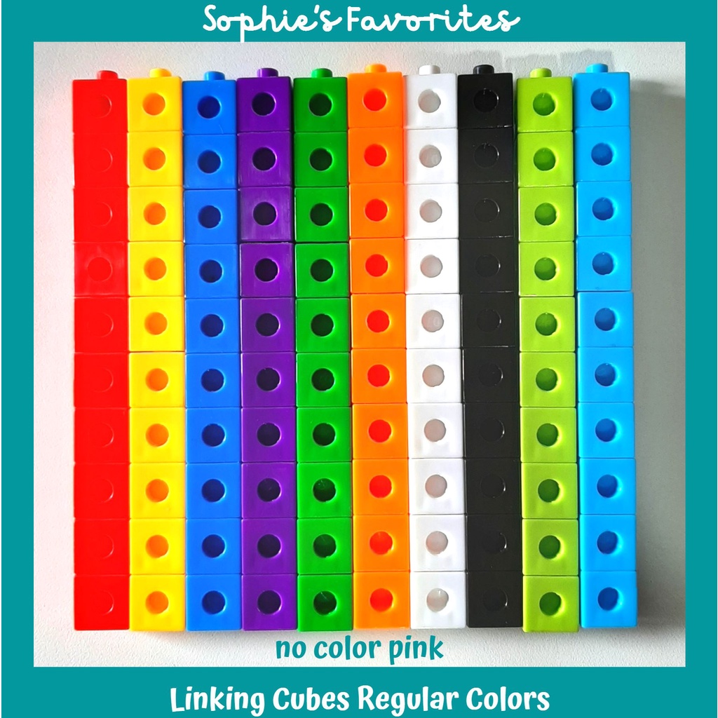 Numberblocks 100pcs 2cm Linking Cubes Blocks Color Manipulatives Unifix ...