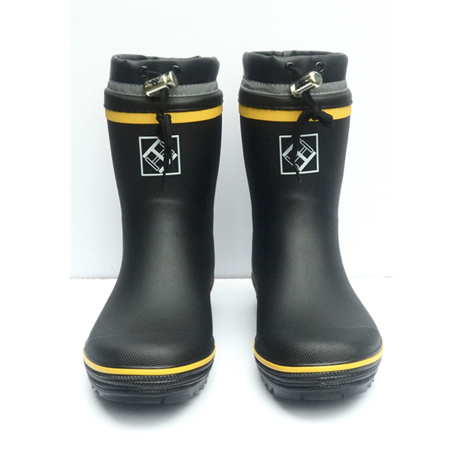 2024 Men's Rubber Rain Boots Fleece Rain Boots Men's Mid-Tube Shoes ...