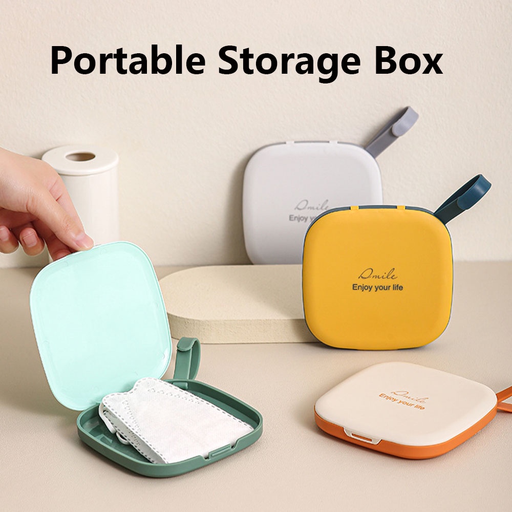 Mask Storage Case Portable Dust Mask Case Temporary Storage Clip ...