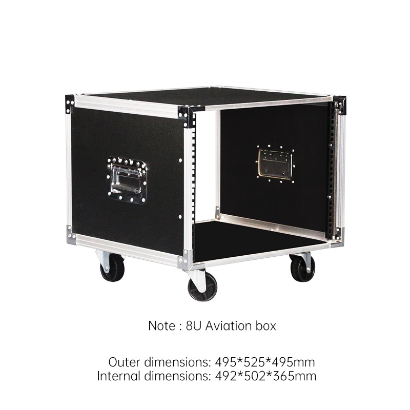 SOKC 12U Flight Case Power Amplifier Rack Empty Cabinet Touring Case ...