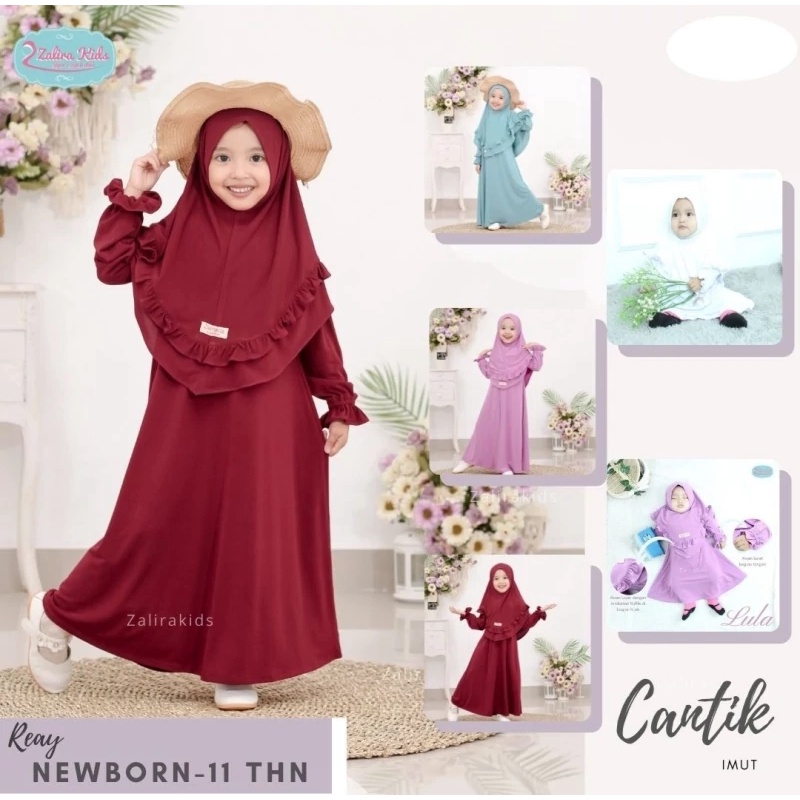 Girls' Gamis Lula Age 6 months-12 years, premium muslim children's ...