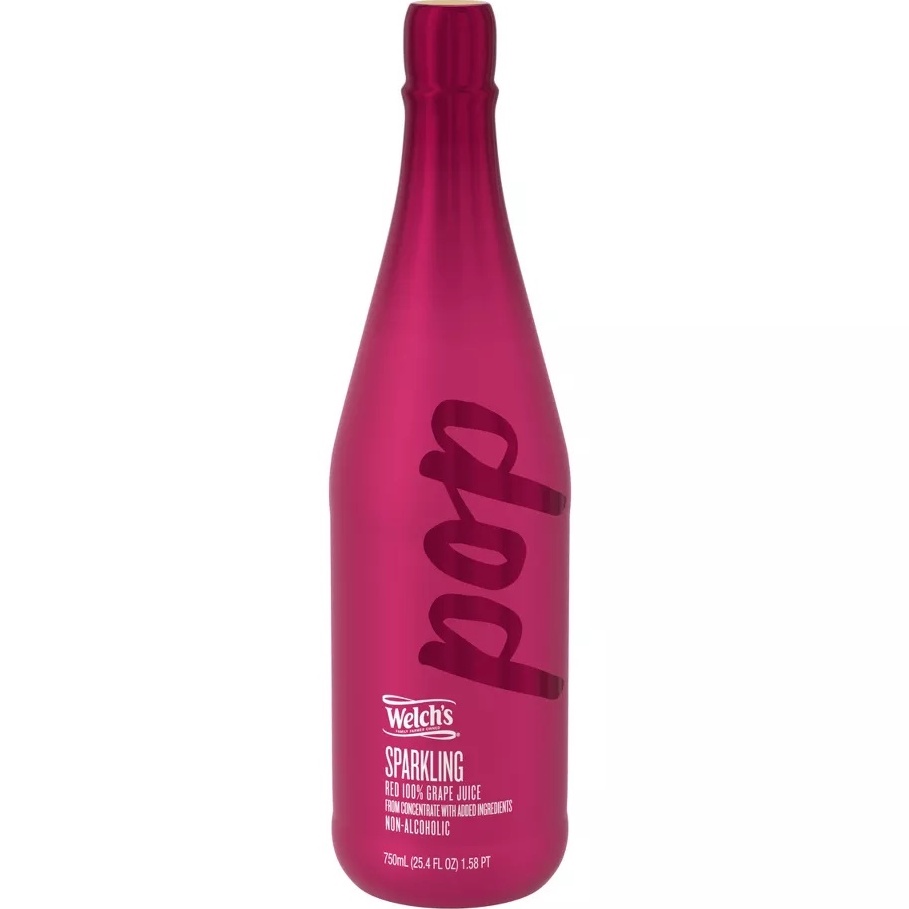 Welch's Pop Sparkling Non-Alcoholic Red 100% Grape Juice (750mL ...