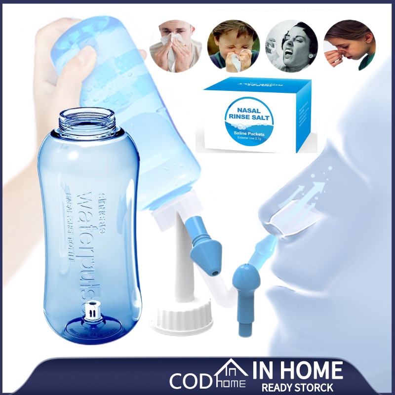 Nasal Wash 300ml wash nasal nose bottle for adult kids sinus allergies ...