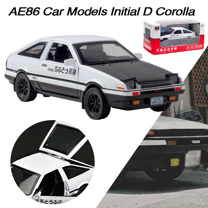 1:32 Initial D TOYOTA AE86 Scale Alloy Diecast Car Model Sound & light ...