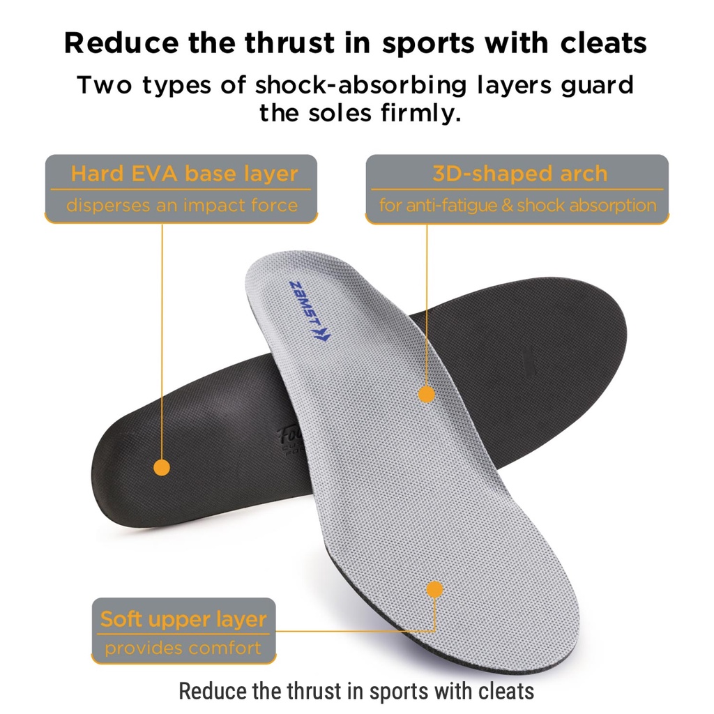 ZAMST Footcraft Cushioned for Spike (Functional Insoles) | Shopee ...