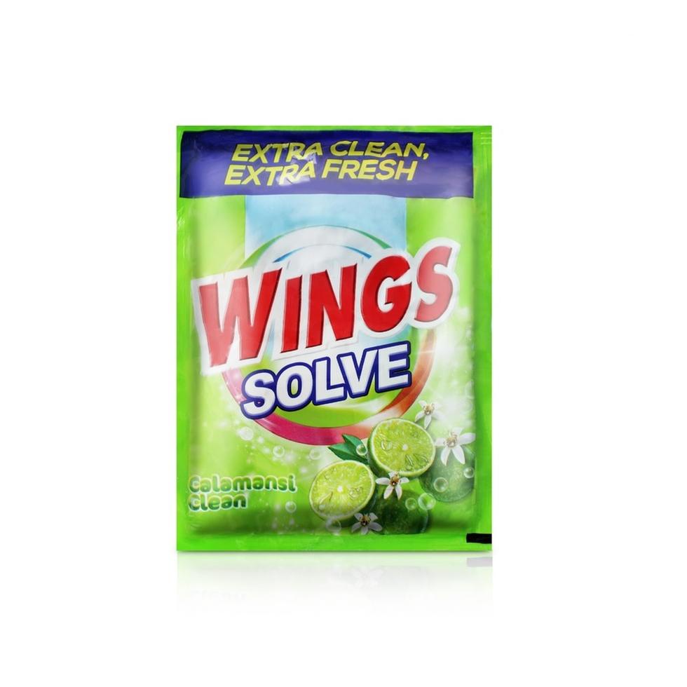 Wings Laundry Detergent Powder Solve Kalamansi Clean 60g 6s | Shopee ...