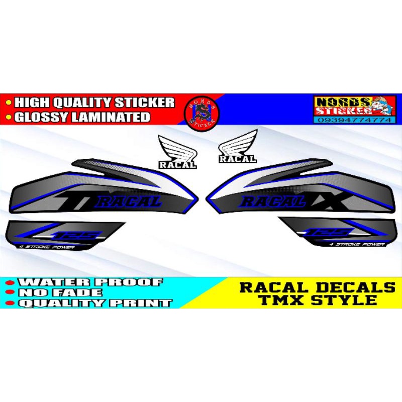 Racal 125 Tmx style decals | Shopee Philippines