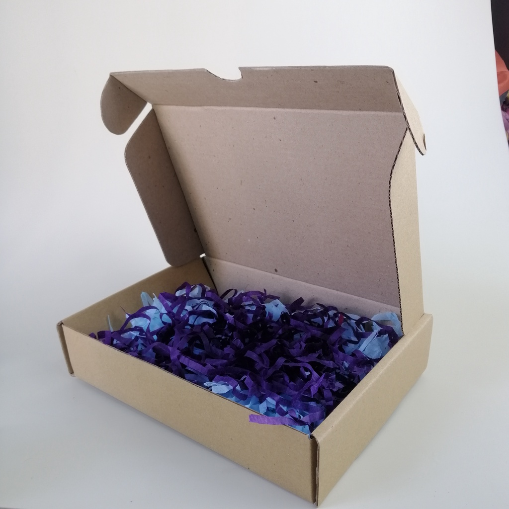 Tab Locking Cardboard /Paperboard Box with Shredded paper | Shopee ...