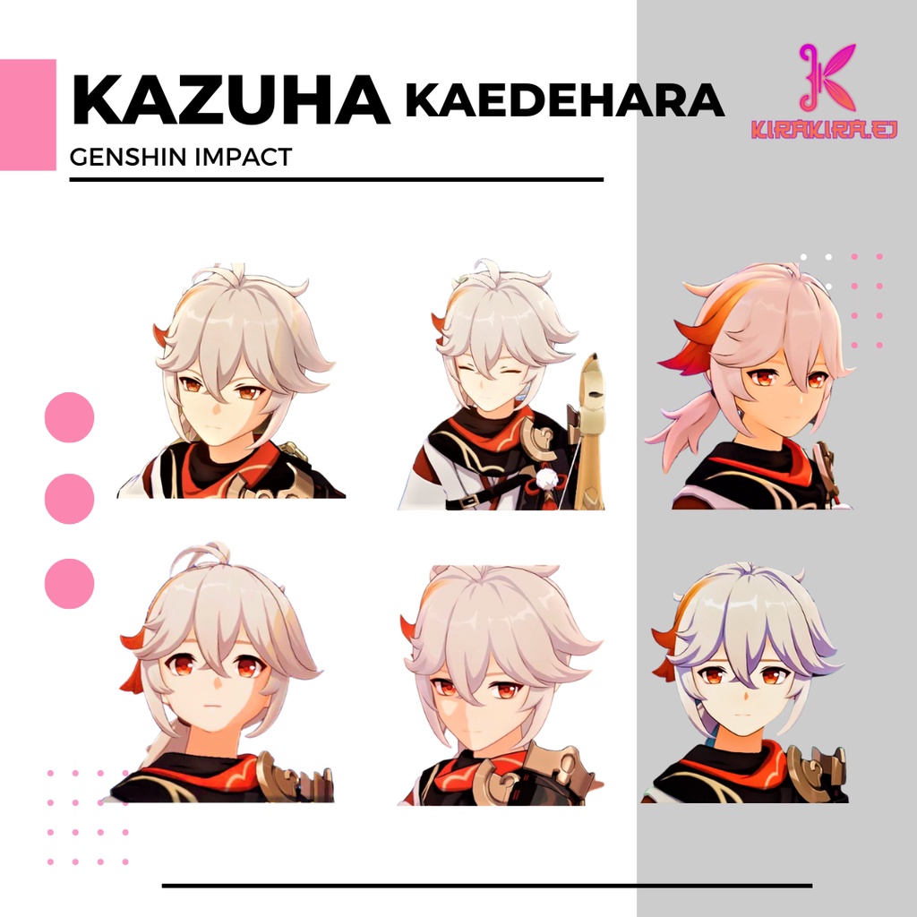 STICKER Kazuha Kaedehara Sticker | Genshin Impact | Water Proof Vinyl ...