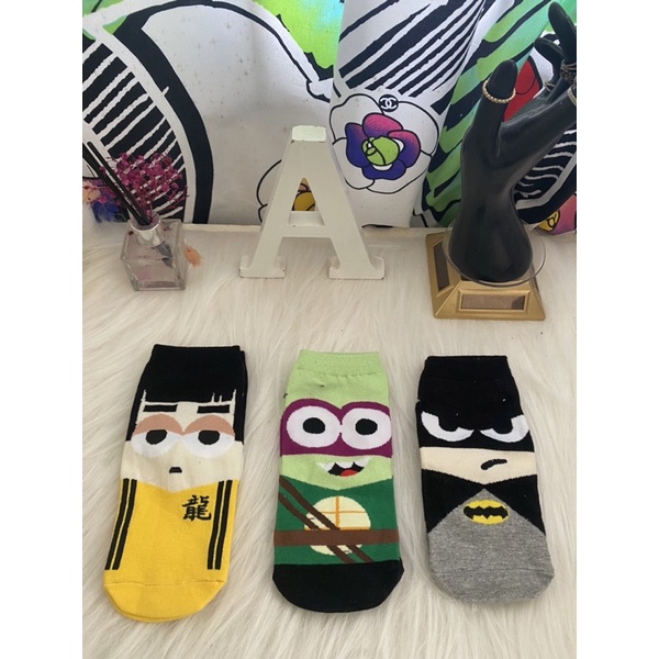 Superhero Cartoon Character Socks | Shopee Philippines