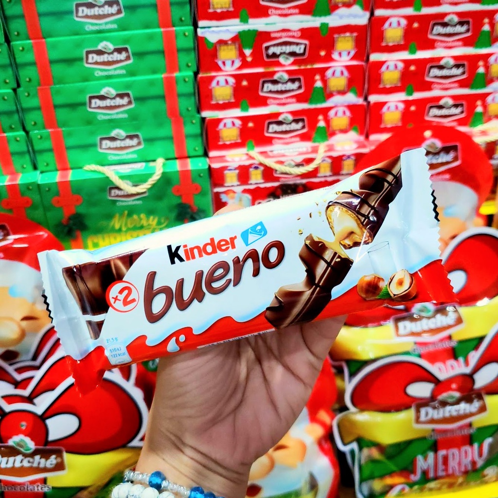 Kinder Bueno Milk Chocolate Covered Wafers With Smooth Milky Hazelnut ...