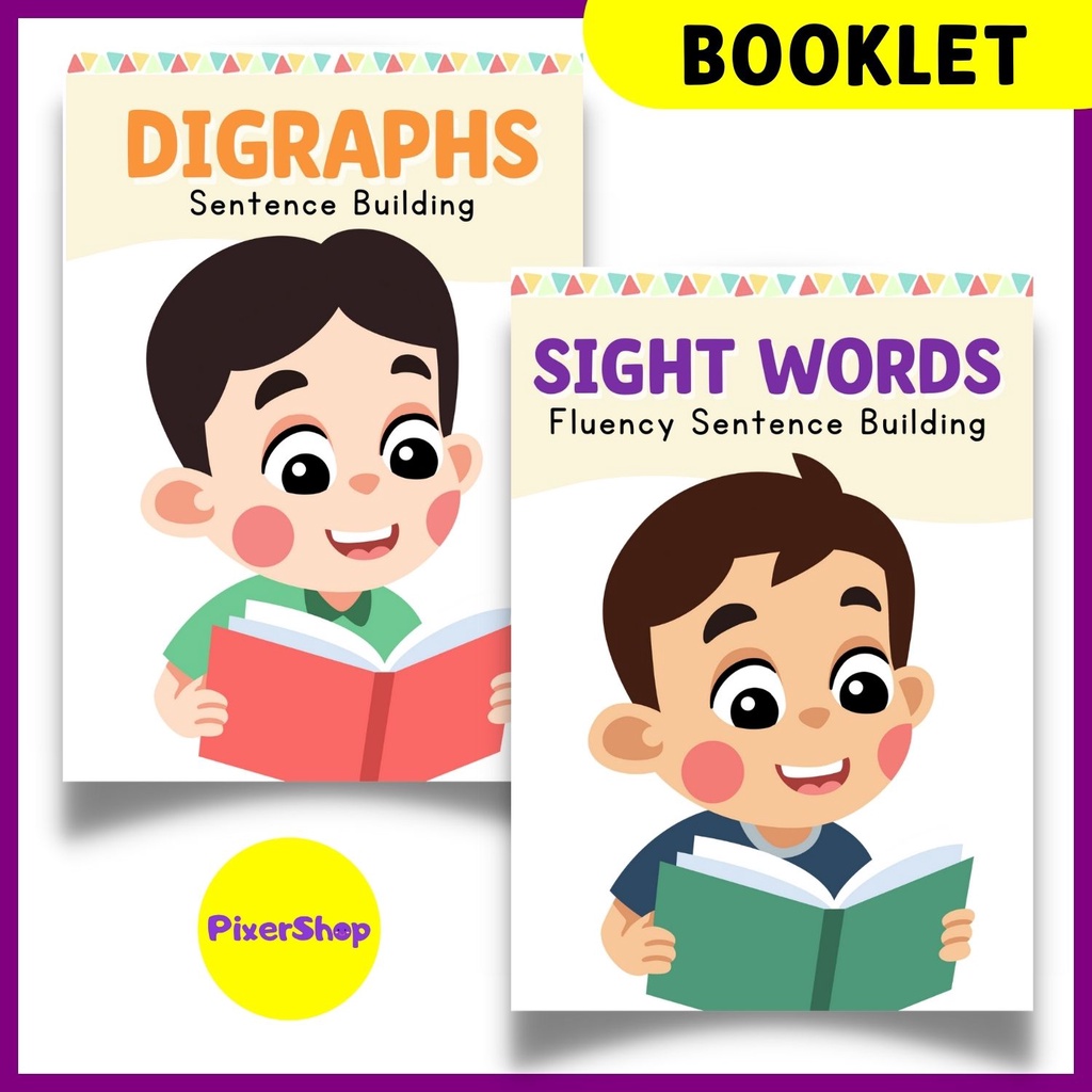 SIGHT WORDS & DIGRAPHS BOOKLETS FOR KIDS | Shopee Philippines