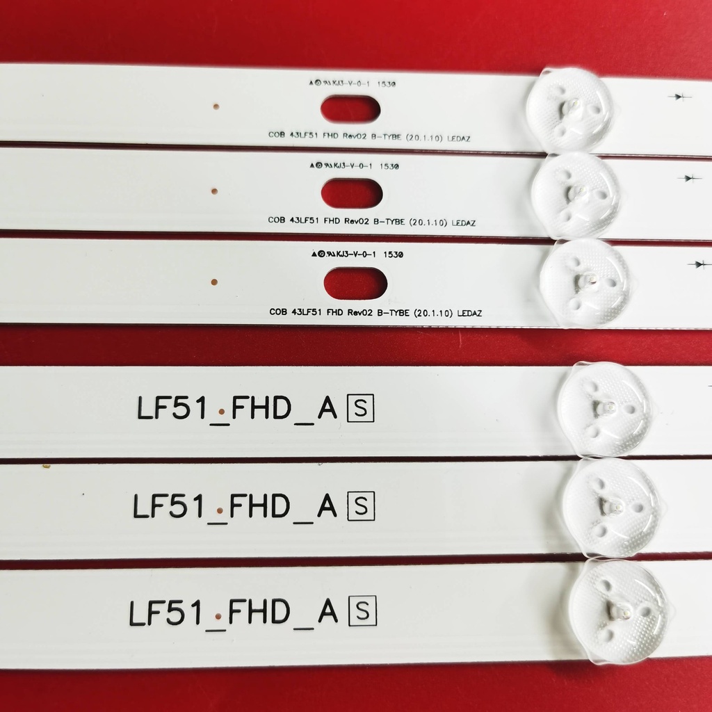 43LF510 1SET (6pcs/Set 7leds) LF51_FHD_A LF51_FHD_B LED Strip for LG 43 ...