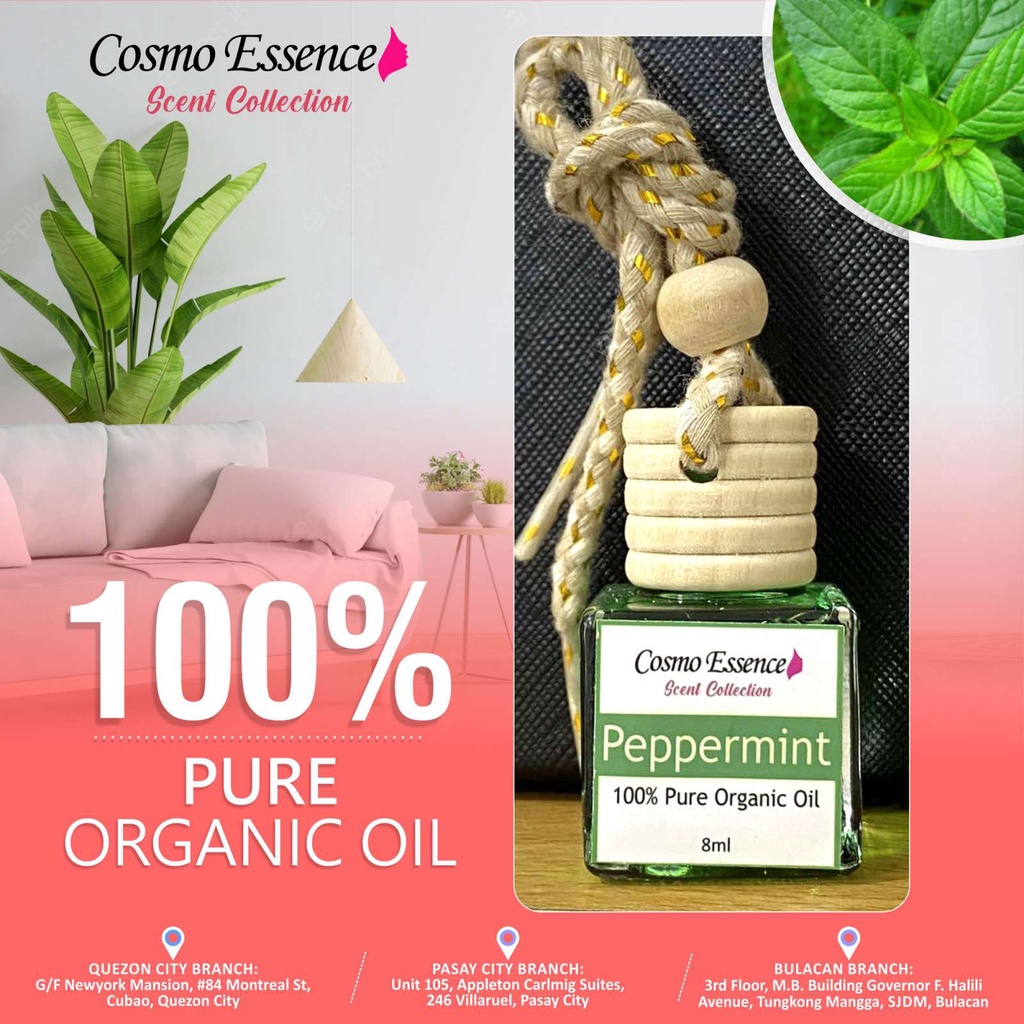 PEPPERMINT Hanging Car Diffuser Scent Oil Diffuser Aromatic Scent ...