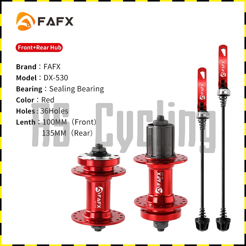 FAFX 32/36 Hole Hub Sealed Bearing Hub MTB Bike Hub Disc Brake 7/8/9/10 ...