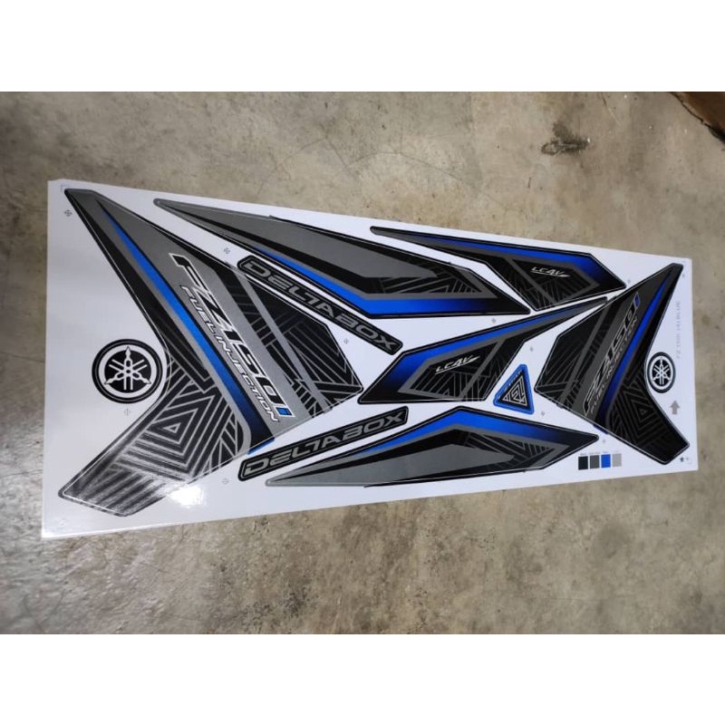 Stiker sticker body stripe cover set (4) yamaha fz150 fz150i fz 150i | Shopee Philippines