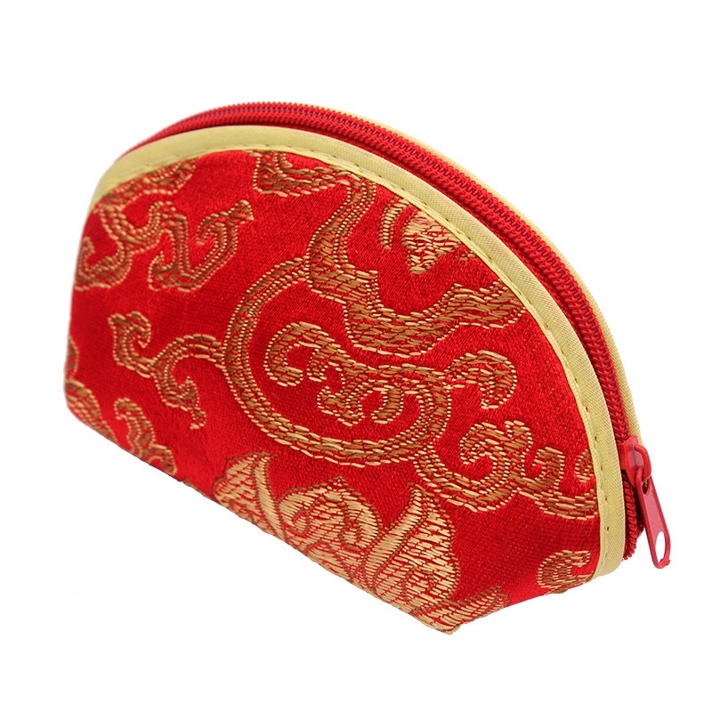 feng Shui Lucky Wealth Wallet Safety Amulet Silk Brocade Coin Purse ...