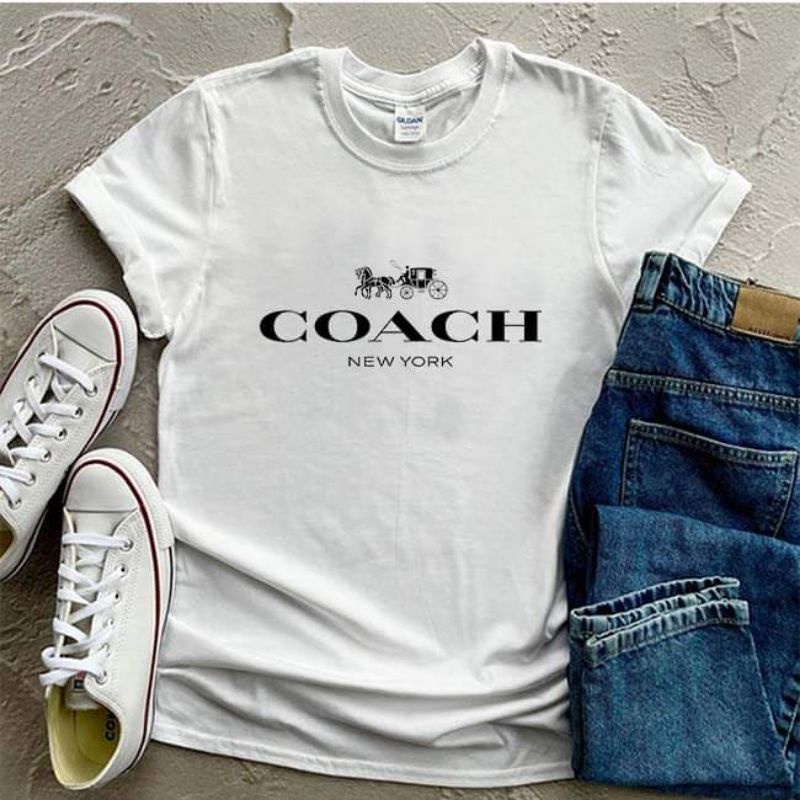coach ladies cut Gildan t shirt premium | Shopee Philippines