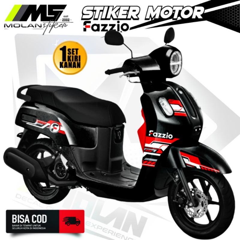 MERAH Decal Sticker Striping Variation Yamaha Fazzio 125 - Yamaha ...