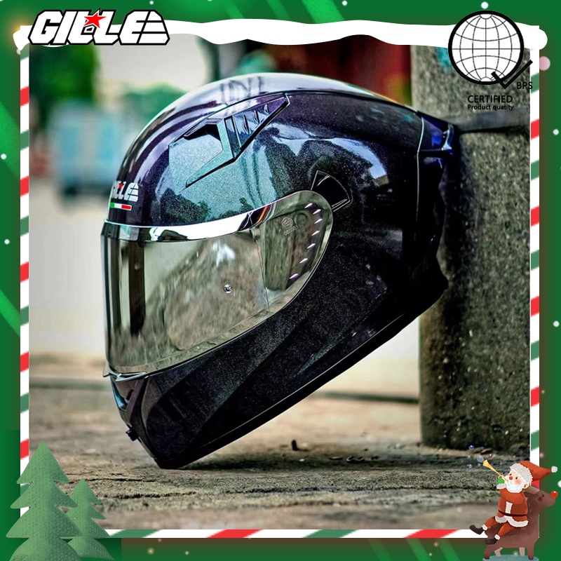 Gille 135 Plain Helmet Full Face with Icc Motorcycle Accessories ...