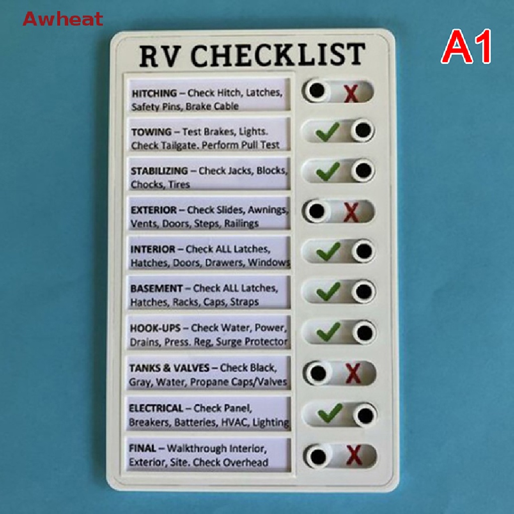 Awheat Multi-purpose Wall Hanging Checklist Memo Boards Adjustable My Chores Checklist new ...