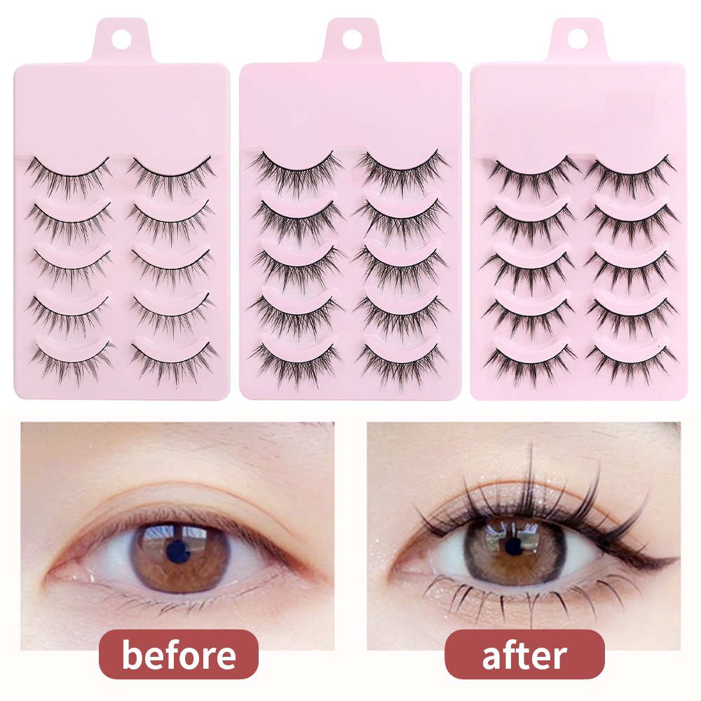 5 Pairs Animation Role Play Fairy False Eyelashes Eyelash Extension ...