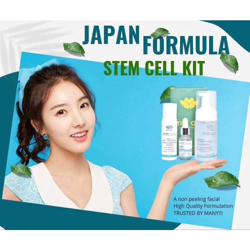 Stemcell kit (Foaming wash,toner,collagen serum) | Shopee Philippines