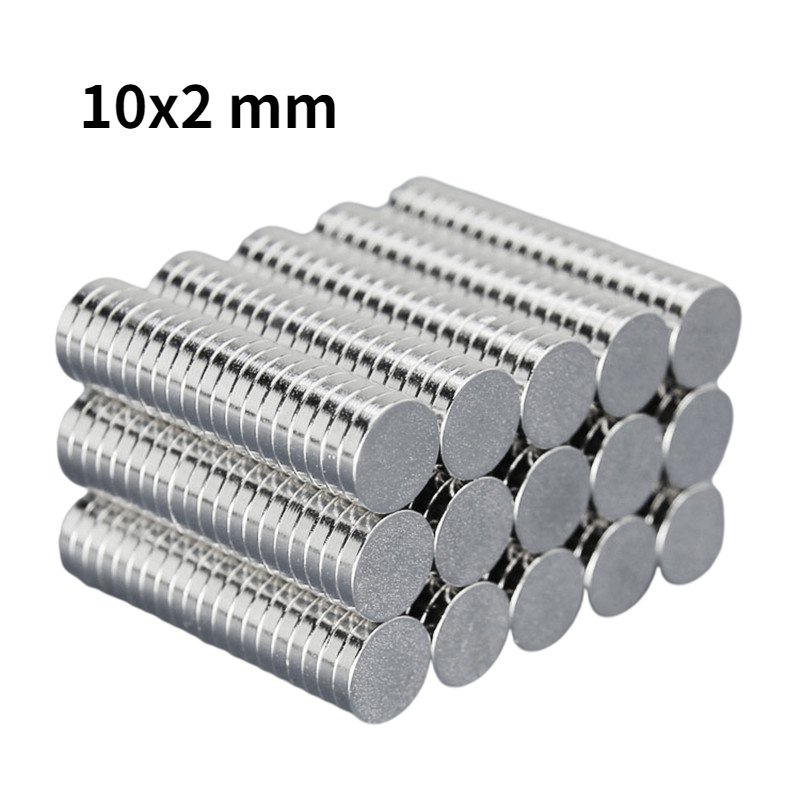 50~300pcs 10x2 mm Round Powerful Magnet Fridge Bulk Sheet Neodymium ...