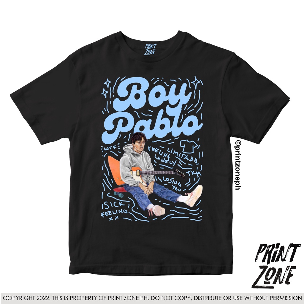 BOY PABLO SHIRT - SOY PABLO HAND DRAWN SHIRT - PRINT ZONE PH | Shopee Philippines