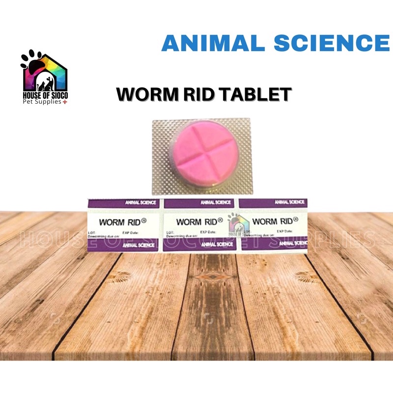 Animal Science Worm Rid Tablet Dewormer For Pets (Per Tab) | Shopee ...