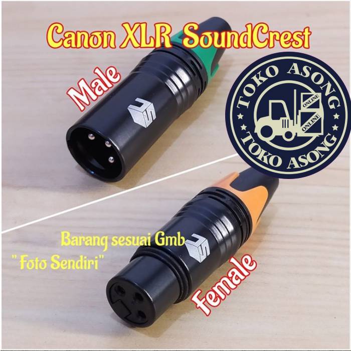 Canon Soundcrest male female socket cannon XLR soundcret jack socket ...