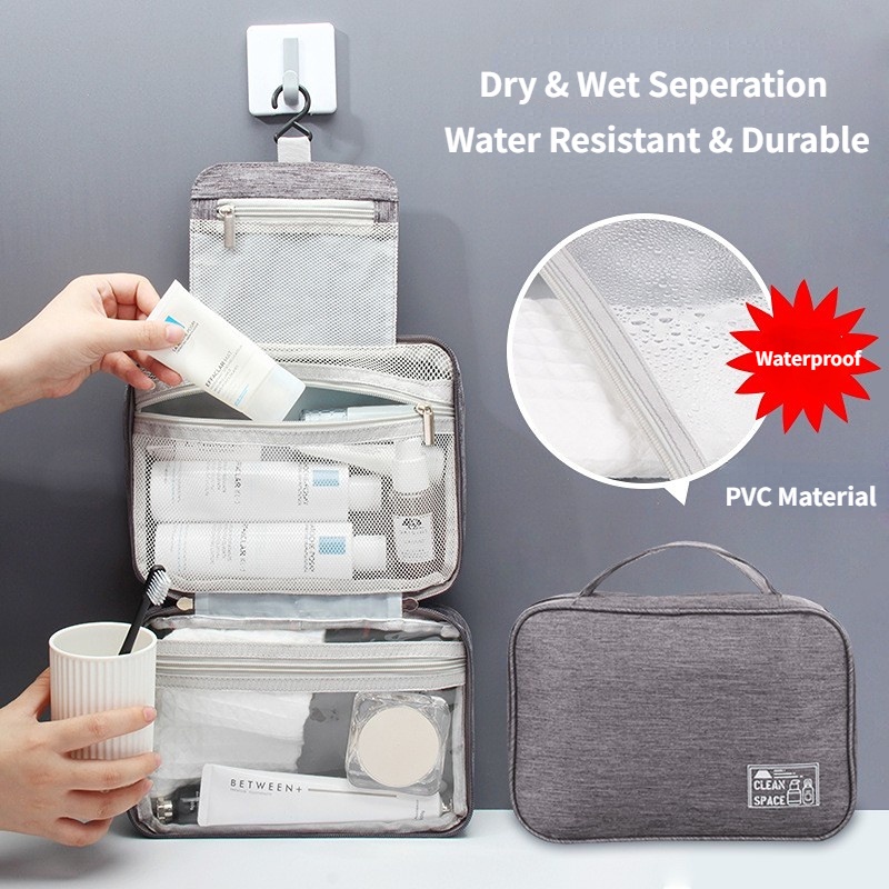 Travel kit organizer portable waterproof multi pouch cosmetic pouch ...
