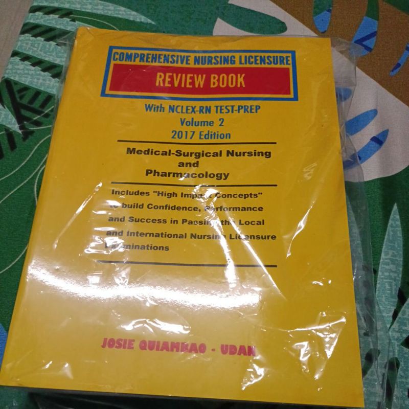 Comprehensive Nursing Licensure Review book vol 2 | Shopee Philippines
