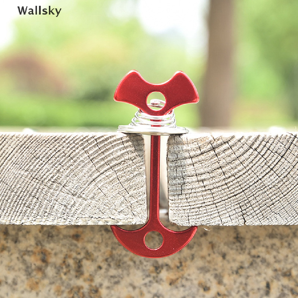 Wallsky> 1PCS Spring Fishbone Deck Pegs Tent Stakes Awning Anchor Wind ...