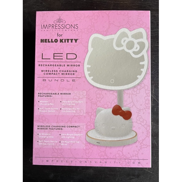 Hello Kitty LED Rechargeable Mirror SET (Impressions Vanity) | Shopee ...