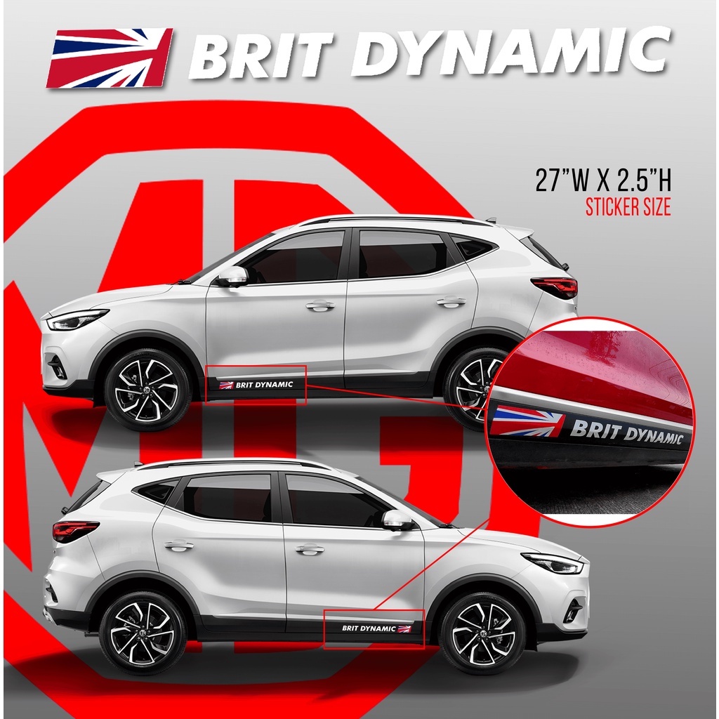 MG Brit Dynamic Logo 2PCS Car Sticker Decal Waterproof for Morris ...