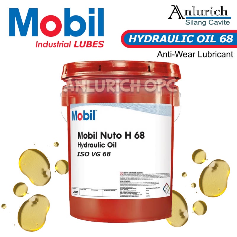 MOBIL NUTO H68 Hydraulic Oil 68 1Pail (20Liters) | Shopee Philippines