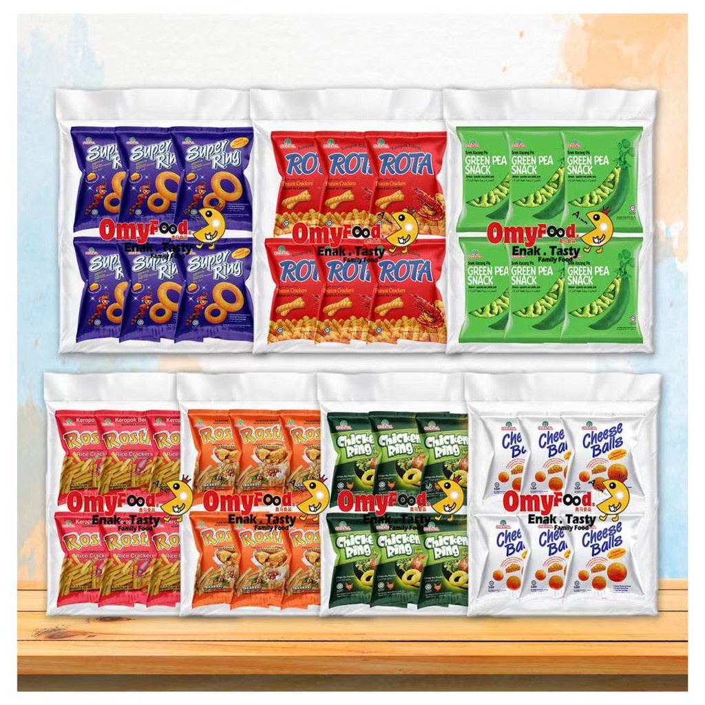 14g x 6pcs Oriental Super Ring/Rota/Green Pea/Rostik Cuttlefish/Chicken ...