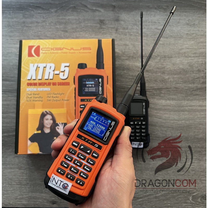 Cignus XTR-5 Dual PTT SOS Water Resistant Portable Radio XTR5 | Shopee ...