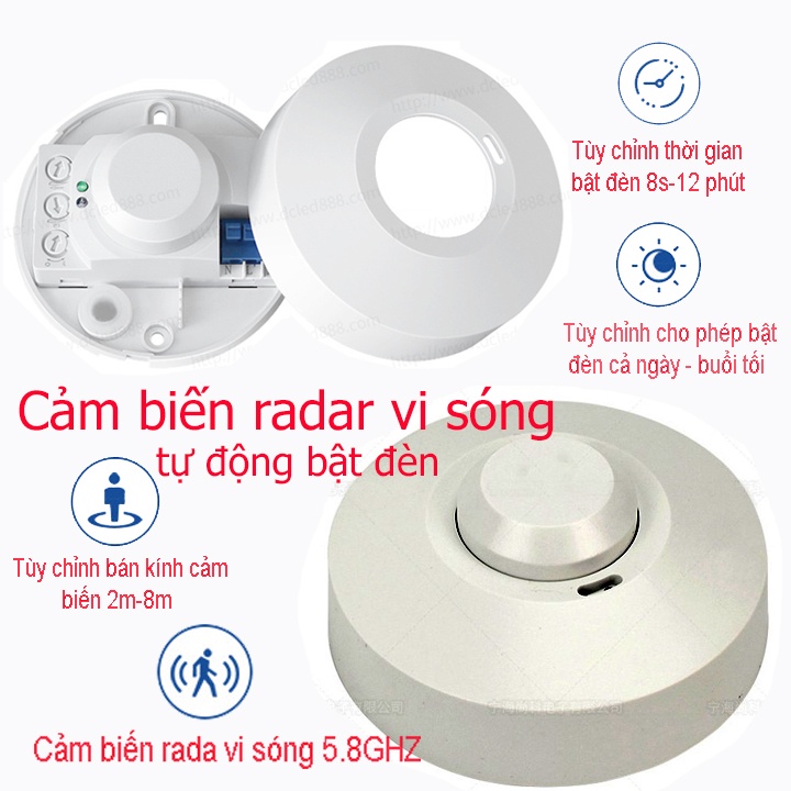 Microwave radar motion sensor switch - 5.8Ghz microwave radar sensor switch (CEILING) | Shopee ...