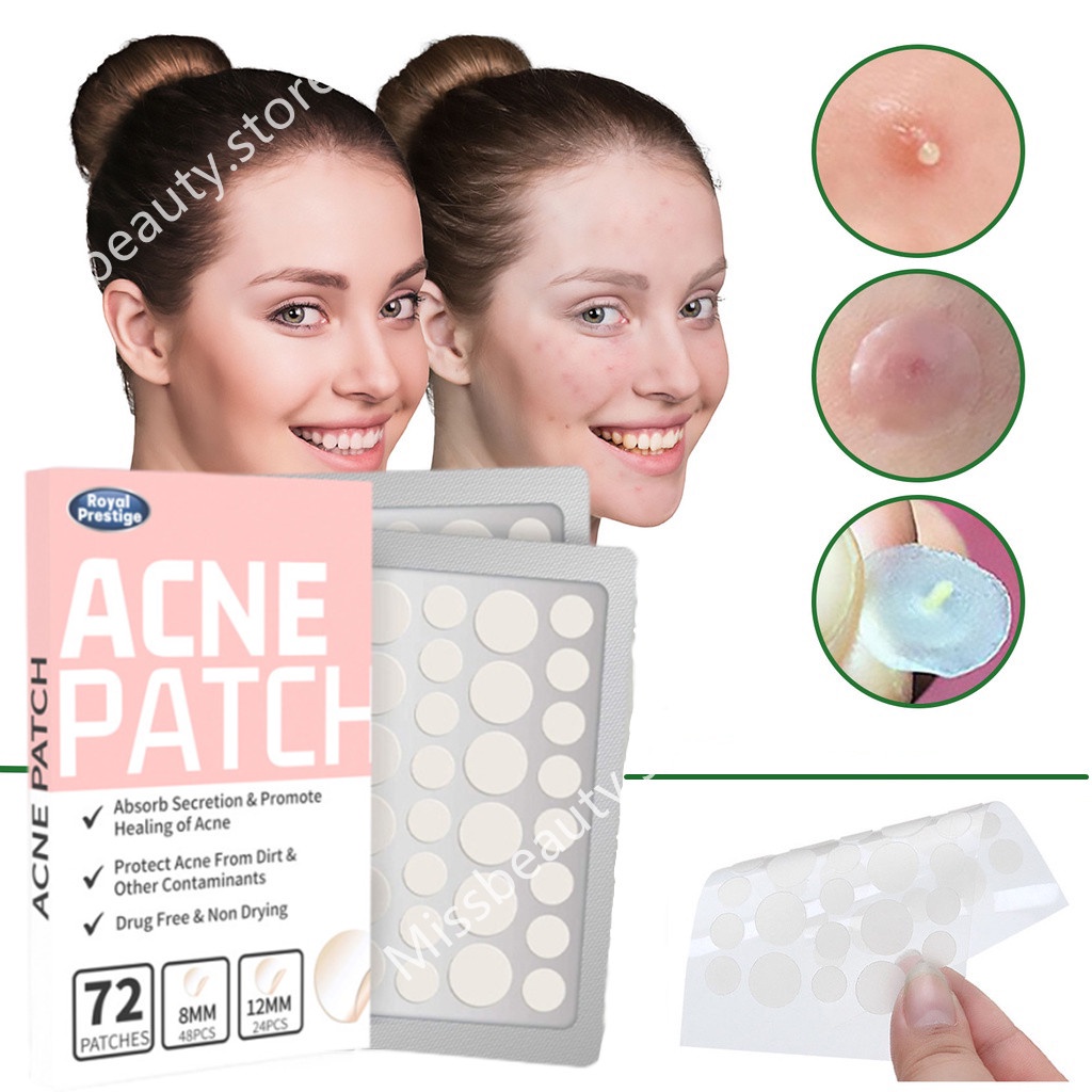 72PCS Acne Pimple Patch Invisible Acne Pimple Removal Patch Acne ...