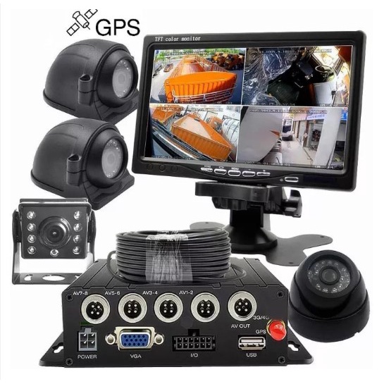 4 Channel, GPS Tracking 1080P AHD SD 512GB Mobile Vehicle Car DVR MDVR ...