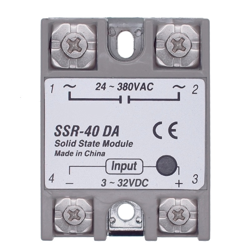SSR-40 DA Solid State Relay SSR-40DA DC to AC Solid State Relay Module Temperature Controller ...