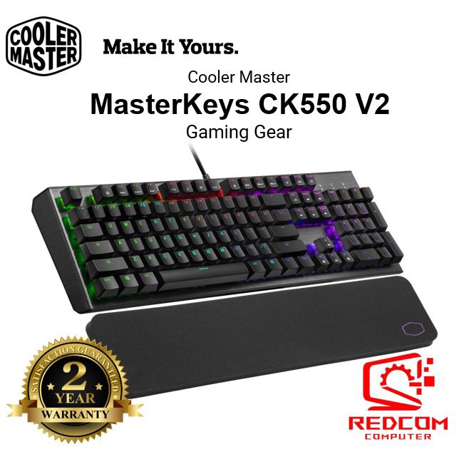 COOLER MASTER MASTERKEY CK550 v2 FULL RGB MECHANICAL GAMING KEYBOARD ...