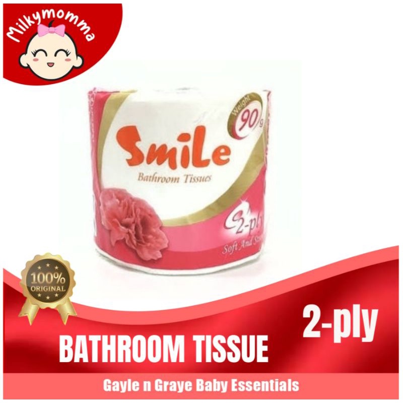 Smile Bathroom Tissue 2-ply 1's Only | Shopee Philippines