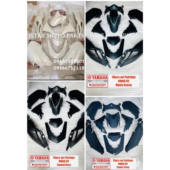 FAIRING SET NMAX V2 10pcs. FAIRING SET YAMAHA GENUINE PARTS ( orig ...