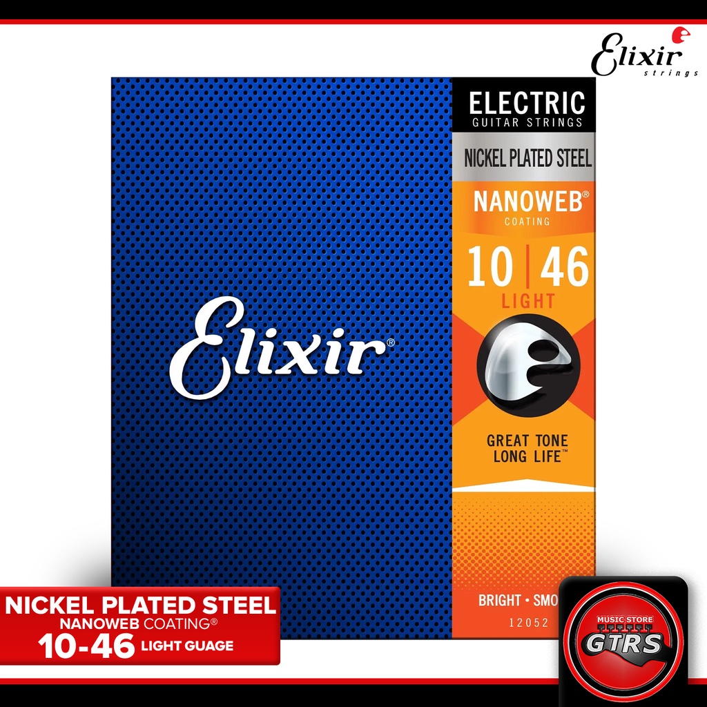 Elixir Electric Nickel Plated Steel Electric Guitar Strings with ...